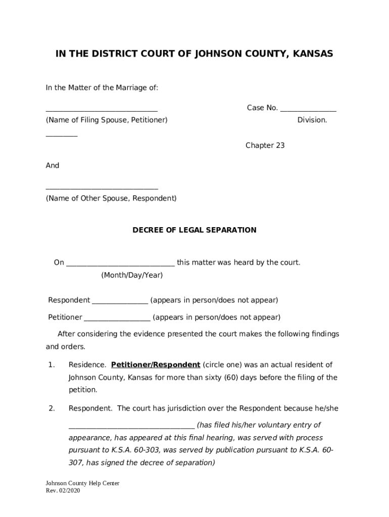 courts.jocogov.org selfhelpIN THE DISTRICT COURT OF JOHNSON COUNTY ...