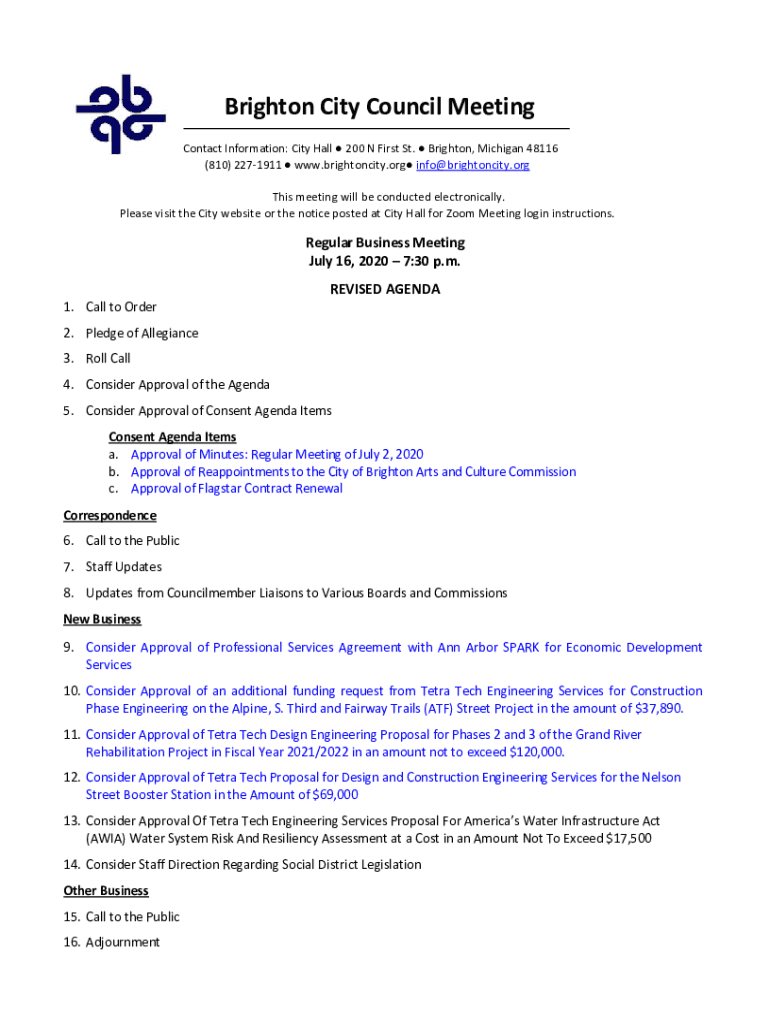 Fillable Online cms3files.revize.com brightonmi documentcenterWelcome to City of Brighton, MI ...