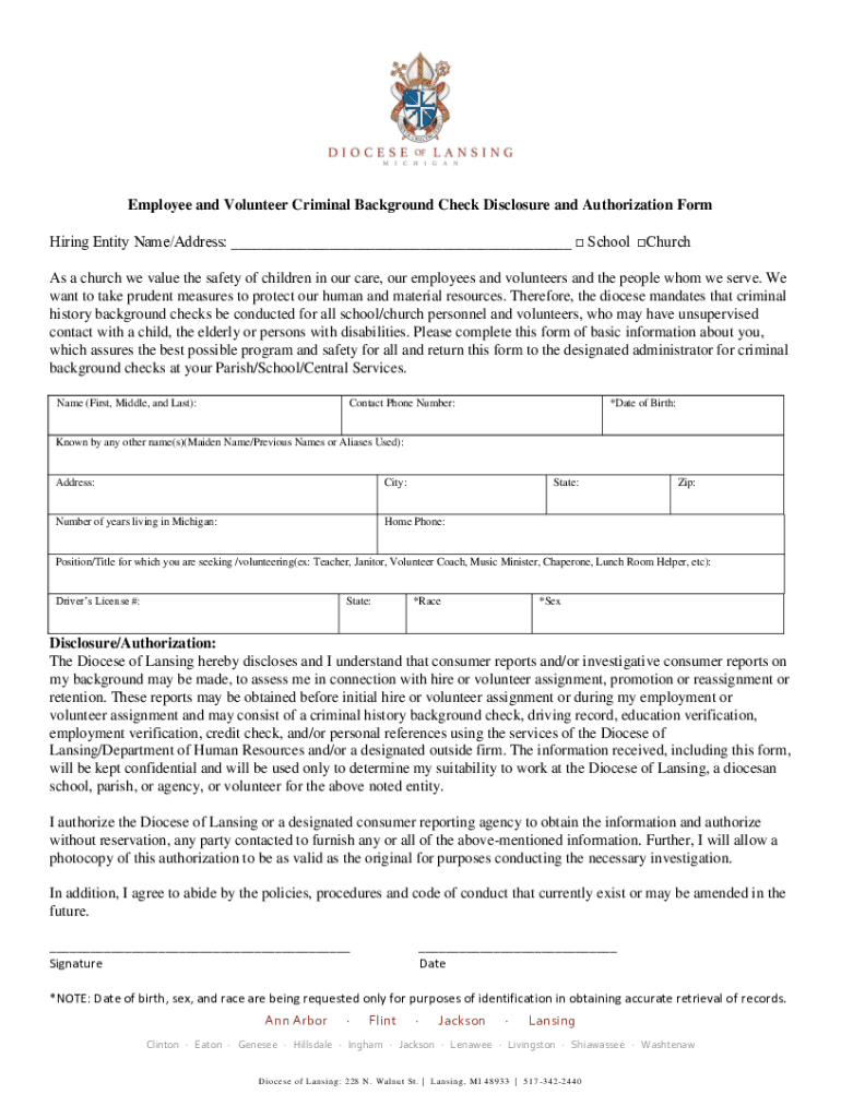 Fillable Online Free Background Check Authorization Form - PDFeFormsFree Background Check ...