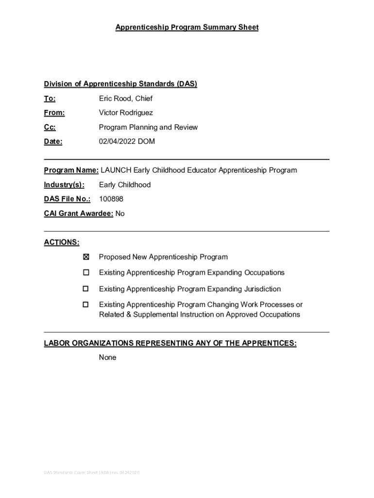 Fillable Online dir.ca.govDASdasofficesDivision of Apprenticeship ...