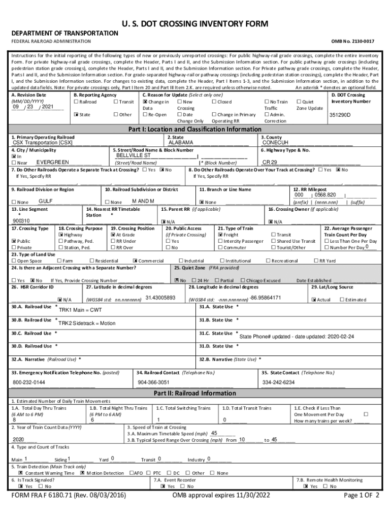 Fillable Online safetydata fra dot www.icc.illinois.govrailroadimagesU ...