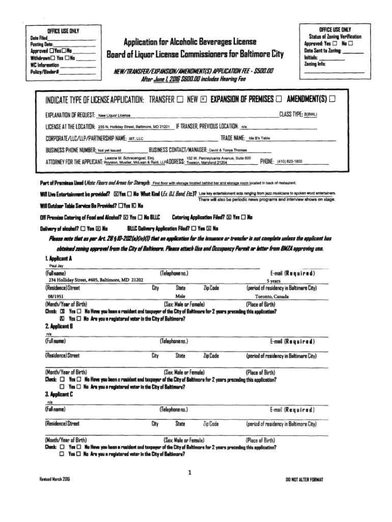 Fillable Online bllcrecords baltimorecity cms1files.revize.comprincegeorgevadocumentOFFICE USE ...