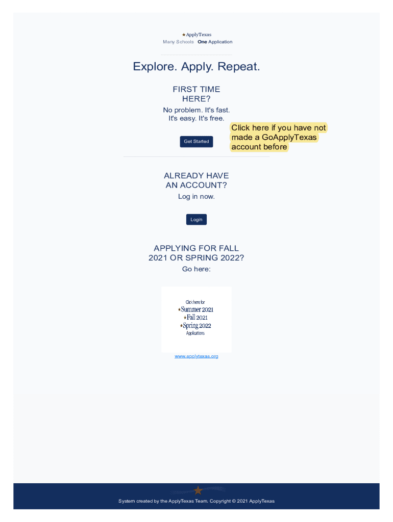 Fillable Online The ApplyTexas Application: Everything You Need to ...