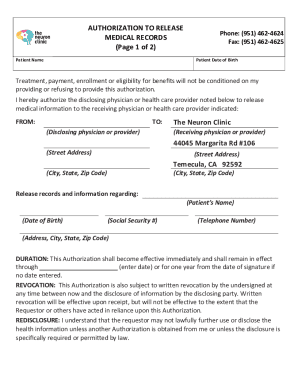 Fillable Online Benefits Forms - Authorization to Release Medical Records ... Fax Email Print ...