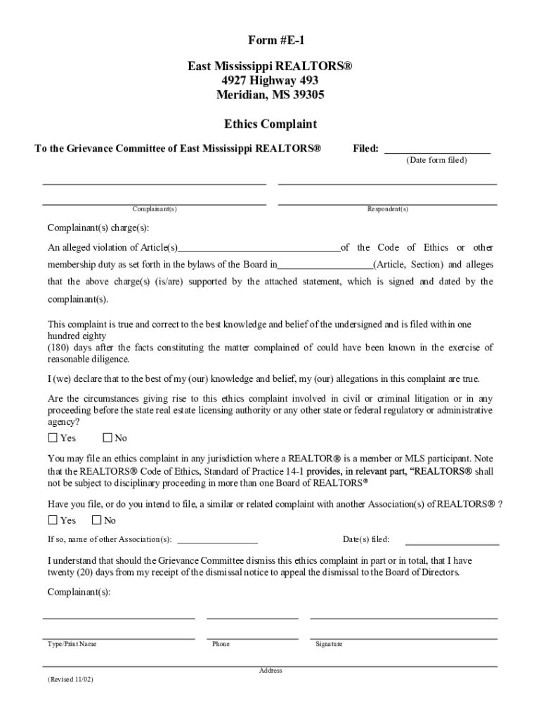 Fillable Online www.pdffiller.com203120376-form-e-1pdf-Form-E1Fillable ...