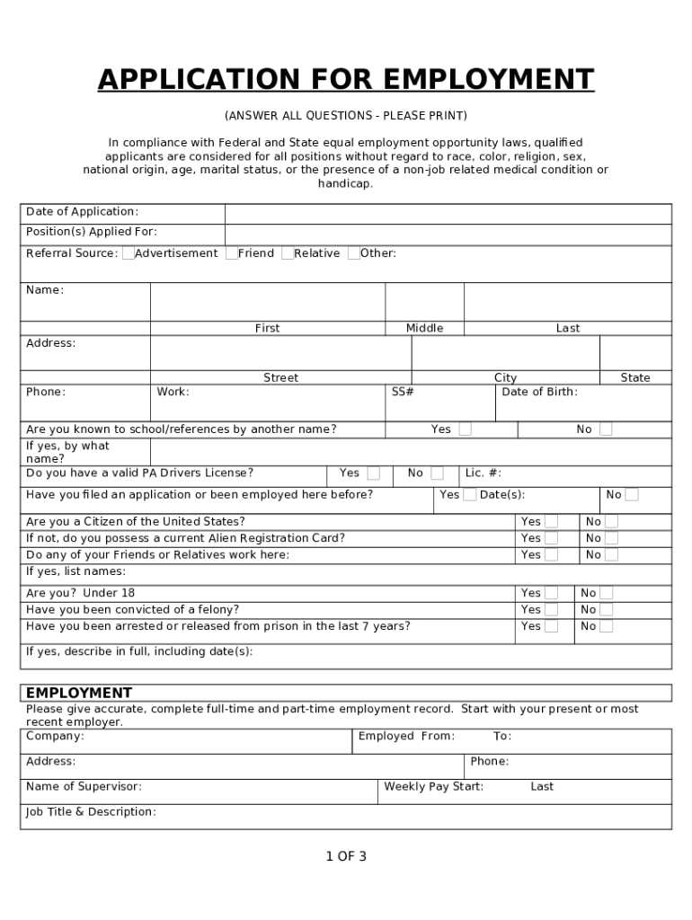 .jot.com220166093094049DRIVER'S APPLICATION FOR EMPLOYMENT Doc Template | pdfFiller