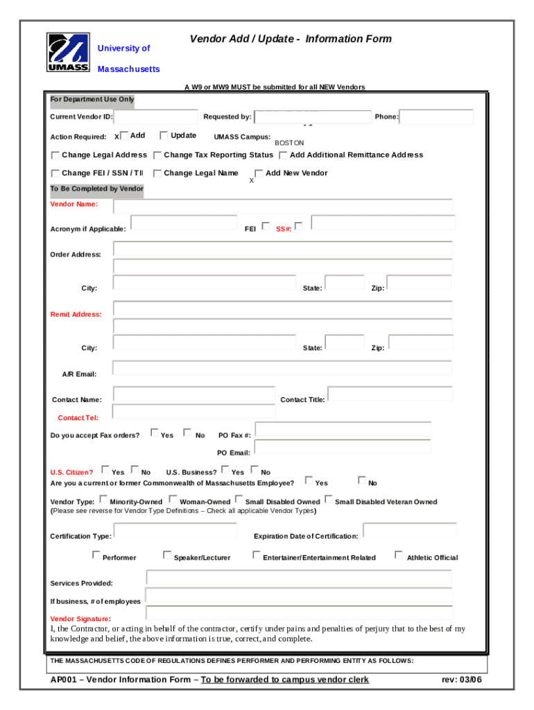 Use: Used to request vendor ination not included ... Doc Template | pdfFiller