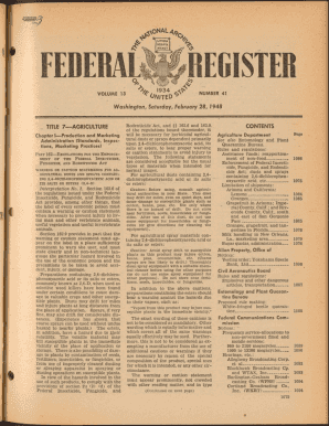 Fillable Online Federal Register govinfo.govNational Industrial ...