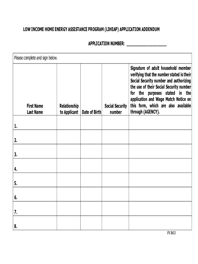 Fillable Online FORMS FY22 Addendum Fax Email Print - pdfFiller