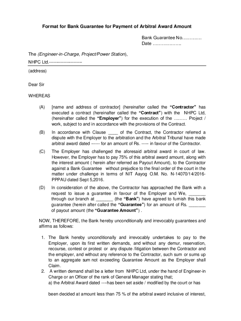 Fillable Online Format of Bank Guarantee Sample ClausesLaw Insider Fax ...