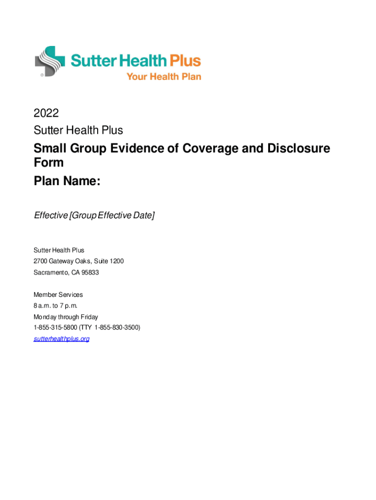 Fillable Online www.sutterhealthplus.org pdf sutter-health-plusSmall ...