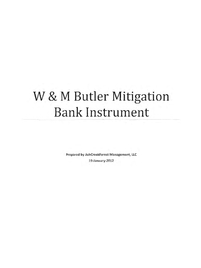 Fillable Online www.lrn.usace.army.milPortals49Mitigation Bank ...