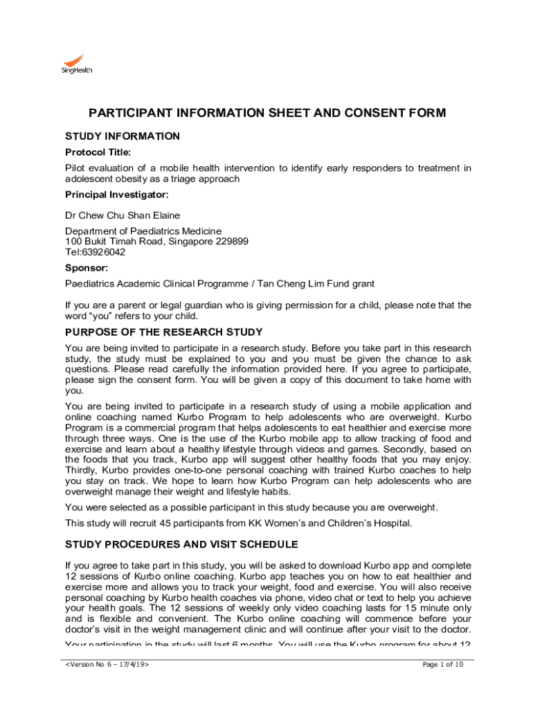 Fillable Online Participant Information Sheet/Consent Form (family/friends) Fax Email Print ...