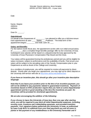 Tenure-Track Sample Offer Letter.doc - Sample Offer Letter ...