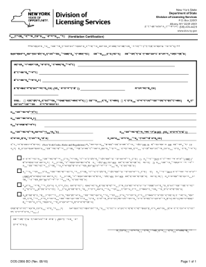 Fillable Online dos ny dos.ny.govdivision-licensing-servicesDivision of ...