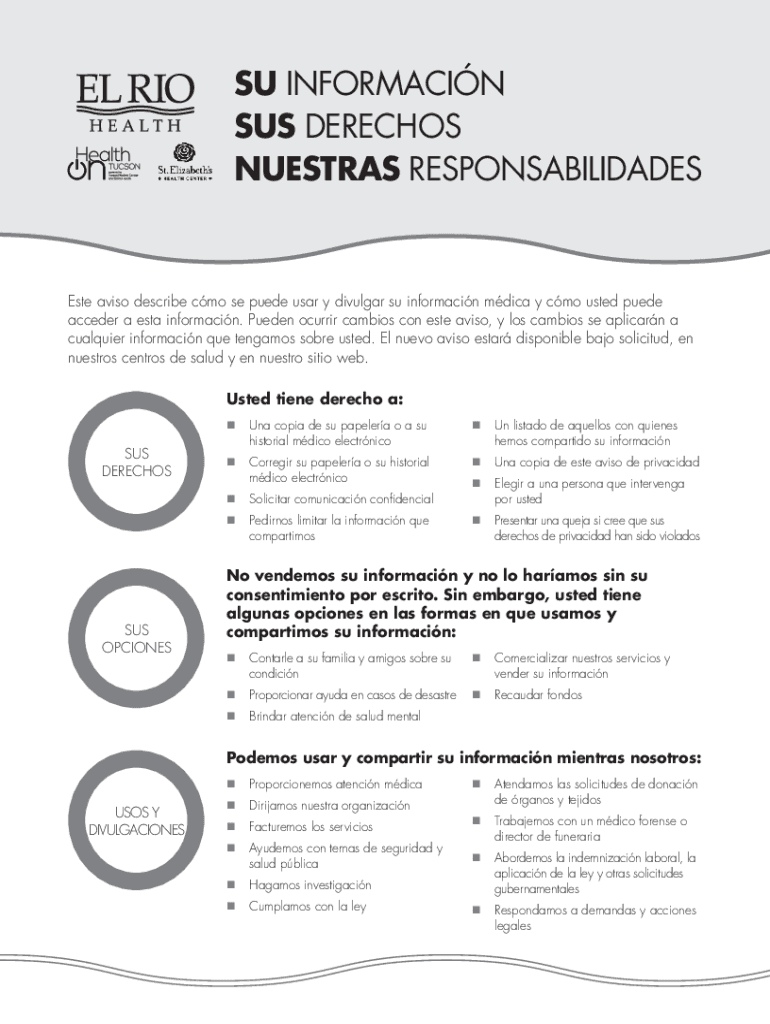 Fillable Online www.elrio.org wp-content uploadsWelcome to El Rio ...