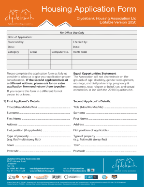 Fillable Online clydebank-ha org 07.17 housing application form - FINAL ...