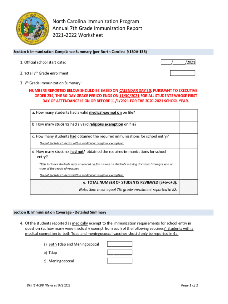 Fillable Online immunize nc NC DPH, WCH: Immunization: My Family and Me ...