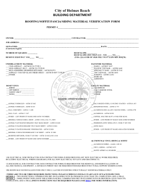 Fillable Online BUILDING DEPARTMENT FORMS AND ... - Holmes Beach, Florida Fax Email Print ...