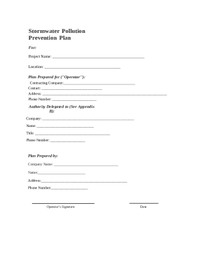 www3.epa.govnpdespubsStormwater Pollution Prevention Plan Template Doc ...