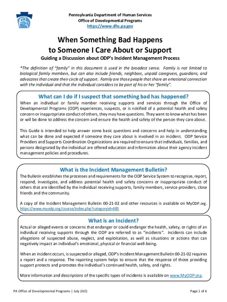 Fillable Online The Pennsylvania Department of Human Services - dhs.pa ...