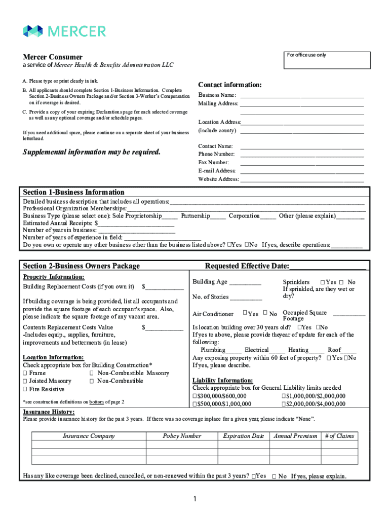 Fillable Online ebview.compdfgeneratorViewPdfMercer Consumer a service ...