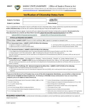 Fillable Online Verification of Citizenship Status Form Fax Email Print ...