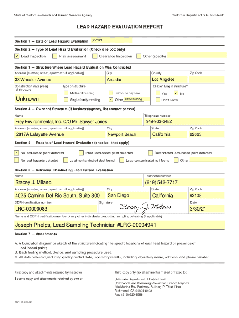 Fillable Online www.hud.govsitesdocumentsChapter 7: Lead-Based Paint ...