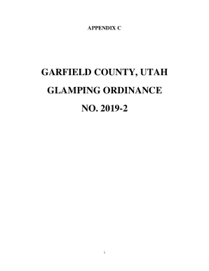 Fillable Online www.garfield.utah.govhomeshowdocumentGARFIELD COUNTY ...