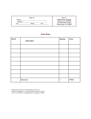 Fillable Online Gatto Plan Printable/Fillable Form Fax Email Print ...