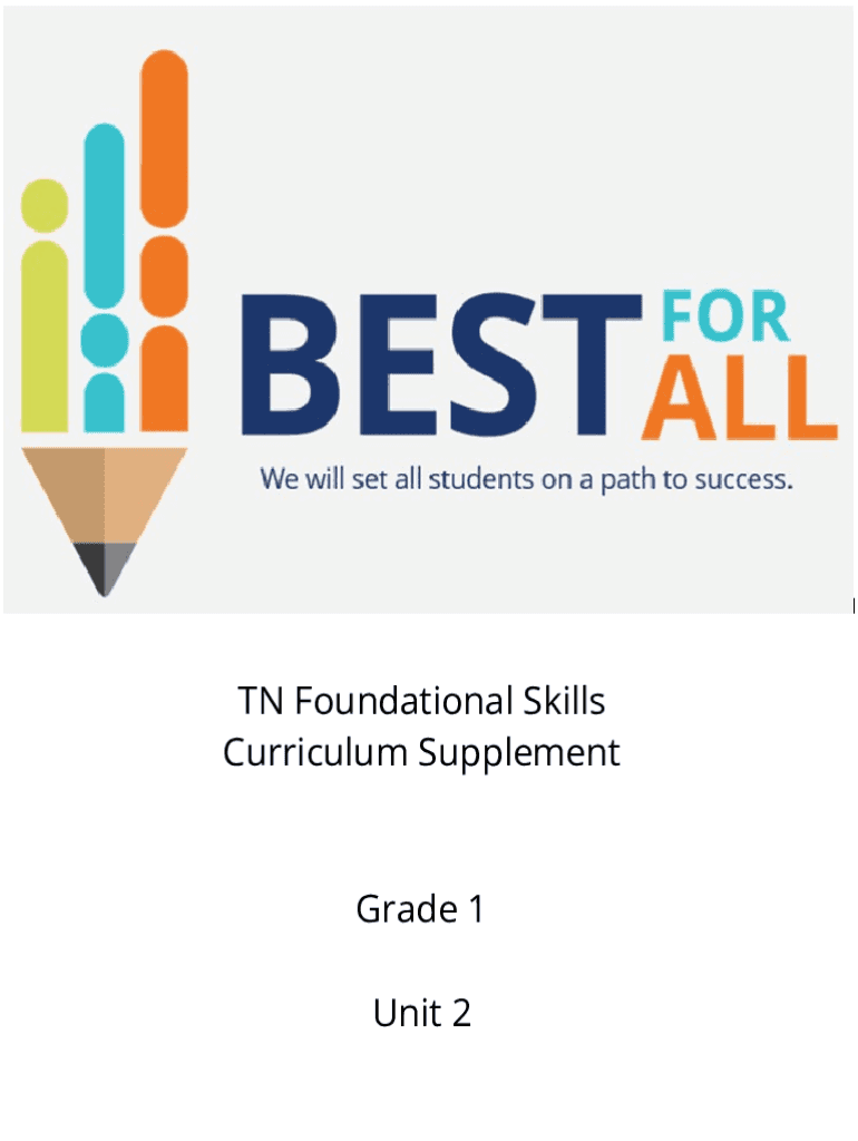 Fillable Online TN Foundational Skills Curriculum Supplement Grade 1 ...