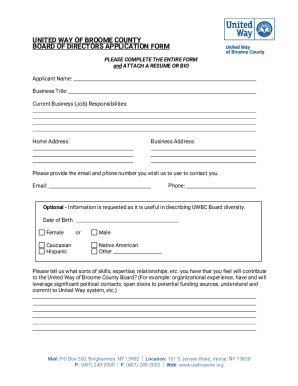 Fillable Online 2019 BOD Application Form FINAL.docx Fax Email Print ...