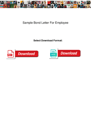 Fillable Online Sample Bond Letter For Employee. Sample Bond Letter For ...
