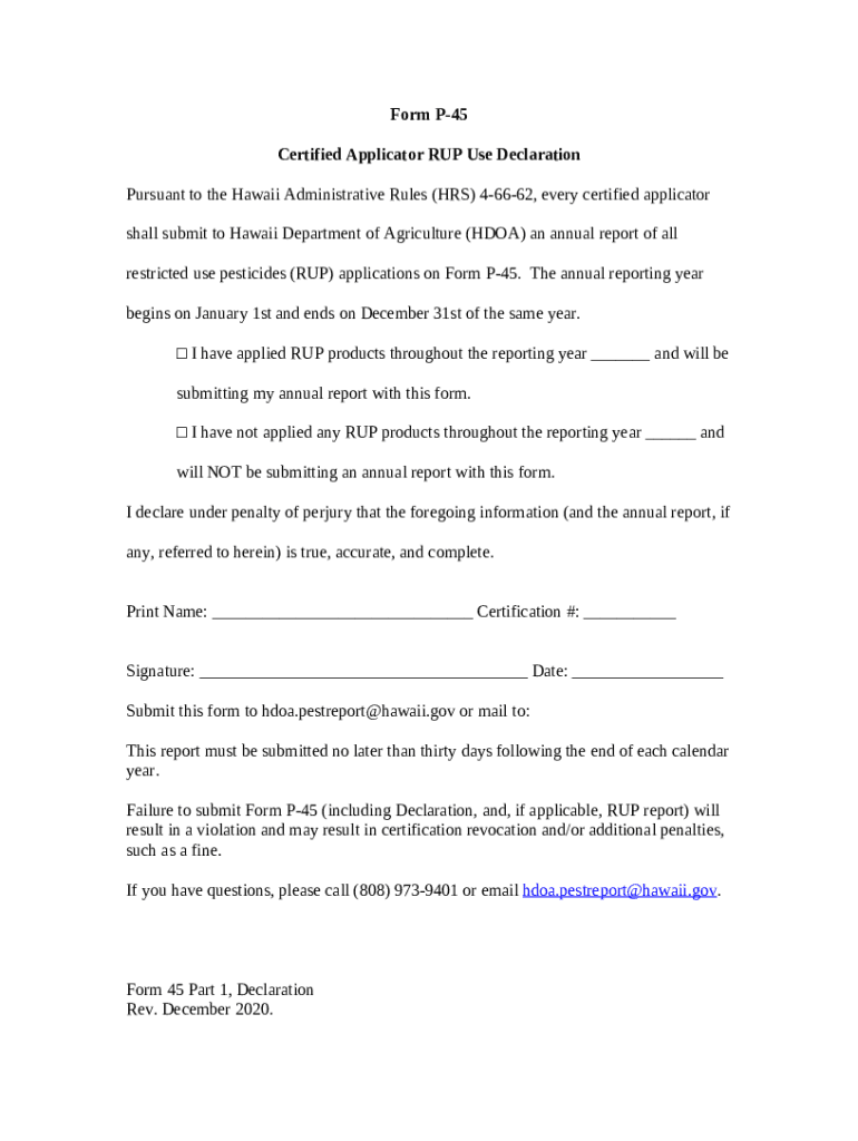 www.pdffiller.com551037192---P-45-Certified Online P-45 Certified Applicator RUP Use ... Doc ...