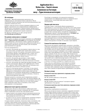 Fillable Online fill.ioForm-1419-Visitor-visa-Tourist-streamFillable ...