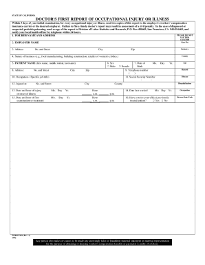 Fillable Online www.dir.ca.govdwcformsPrint Form STATE OF CALIFORNIA ...