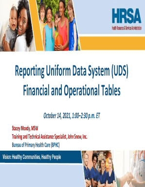 Fillable Online bphc hrsa Reporting Uniform Data System (UDS) Financial ...