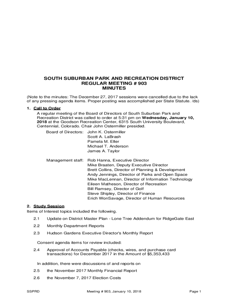 Fillable Online ssprd.org Portals 0SOUTH SUBURBAN PARK AND RECREATION ...