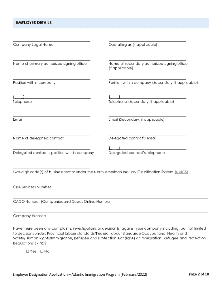 Fillable Online www.gov.nl.ca Designation-Application-Form-3Atlantic ...