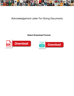 Fillable Online Acknowledgement Letter: How to Write (with Sample ...