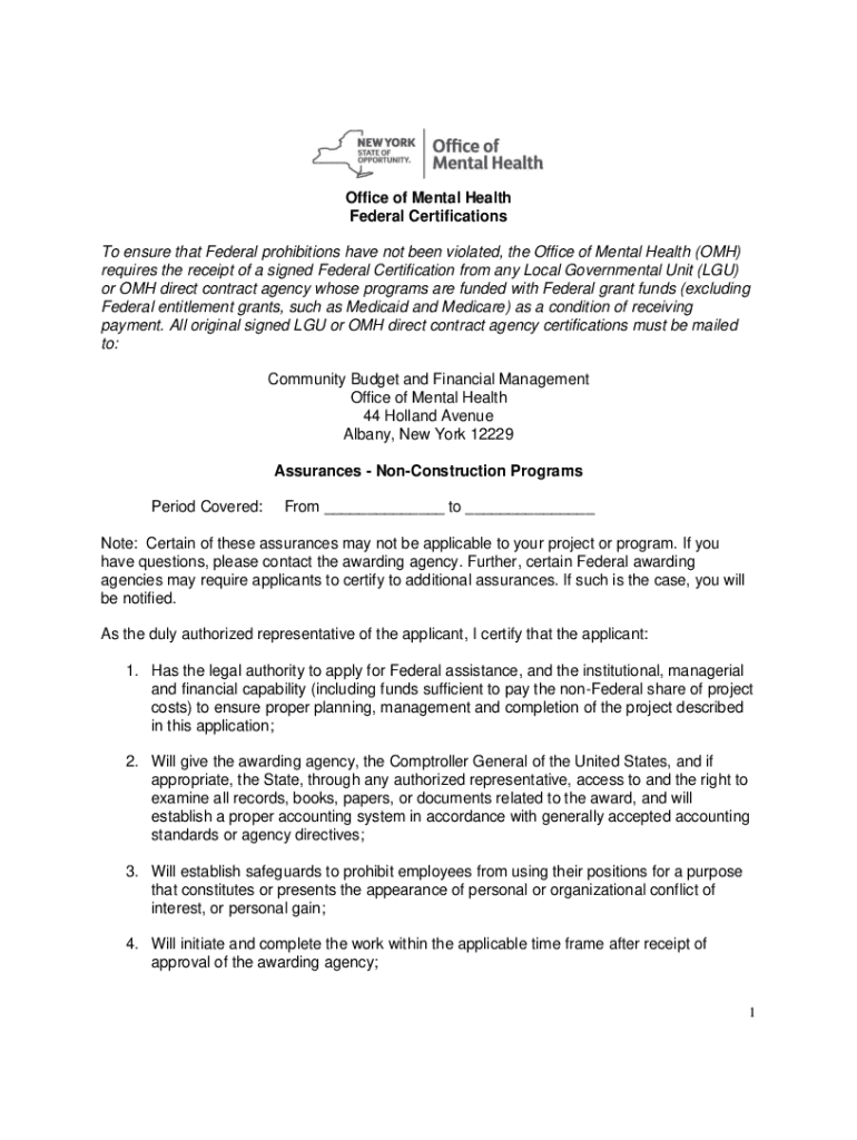 Fillable Online Federal Certification Form 2 Fax Email Print - pdfFiller