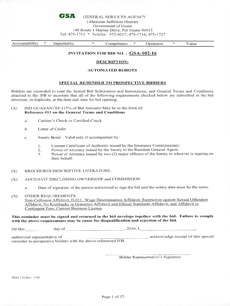Fillable Online doa guam Government of Guam Fax Email Print - pdfFiller