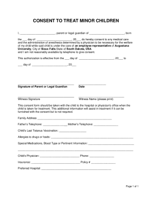 Fillable Online pike.osu.edusitespikeCONSENT TO TREAT MINOR CHILDREN ...
