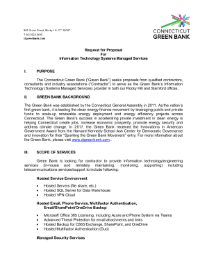 Fillable Online Request for Proposal For Information Technology Systems ...