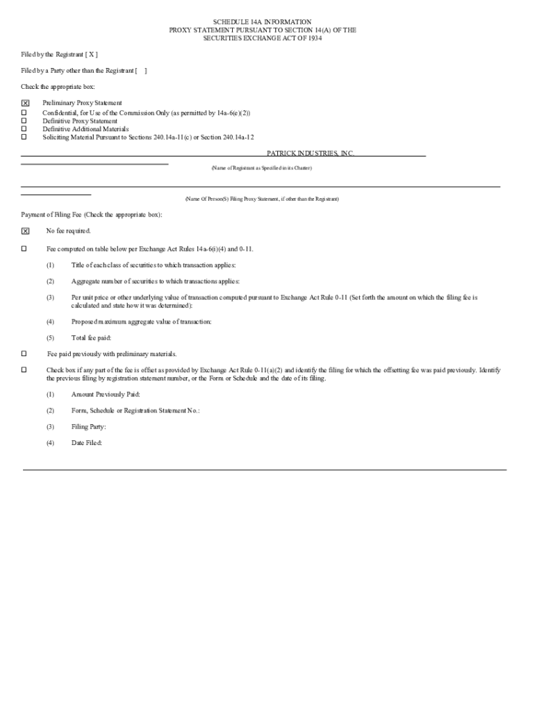 Fillable Online SCHEDULE 14A INFORMATION PROXY STATEMENT PURSUANT TO ... Fax Email Print - pdfFiller