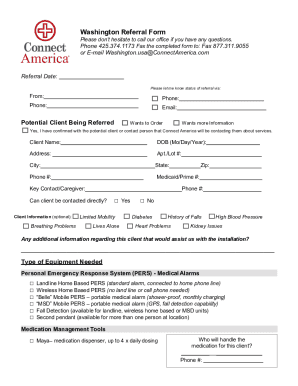 Fillable Online FAX REFERRAL FORM Fax Email Print - pdfFiller