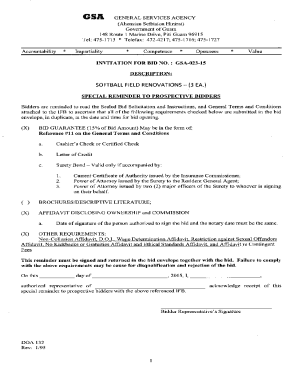 Fillable Online doa guam GENERAL SERVICES AGENCY - Government of Guam ...