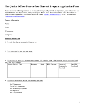 Fillable Online dcp psc Experienced Officer Peer-to-Peer Network ...