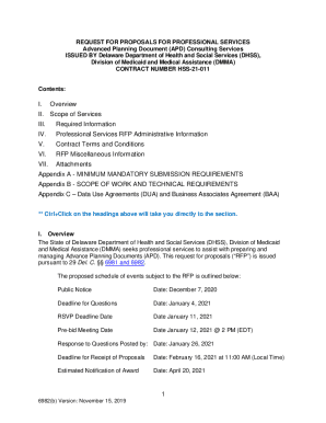 Fillable Online Advanced Planning Document (APD) Consulting Services ...