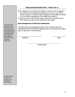 Fillable Online Texas documents.pdf - TEXAS Advance Directive Planning ...